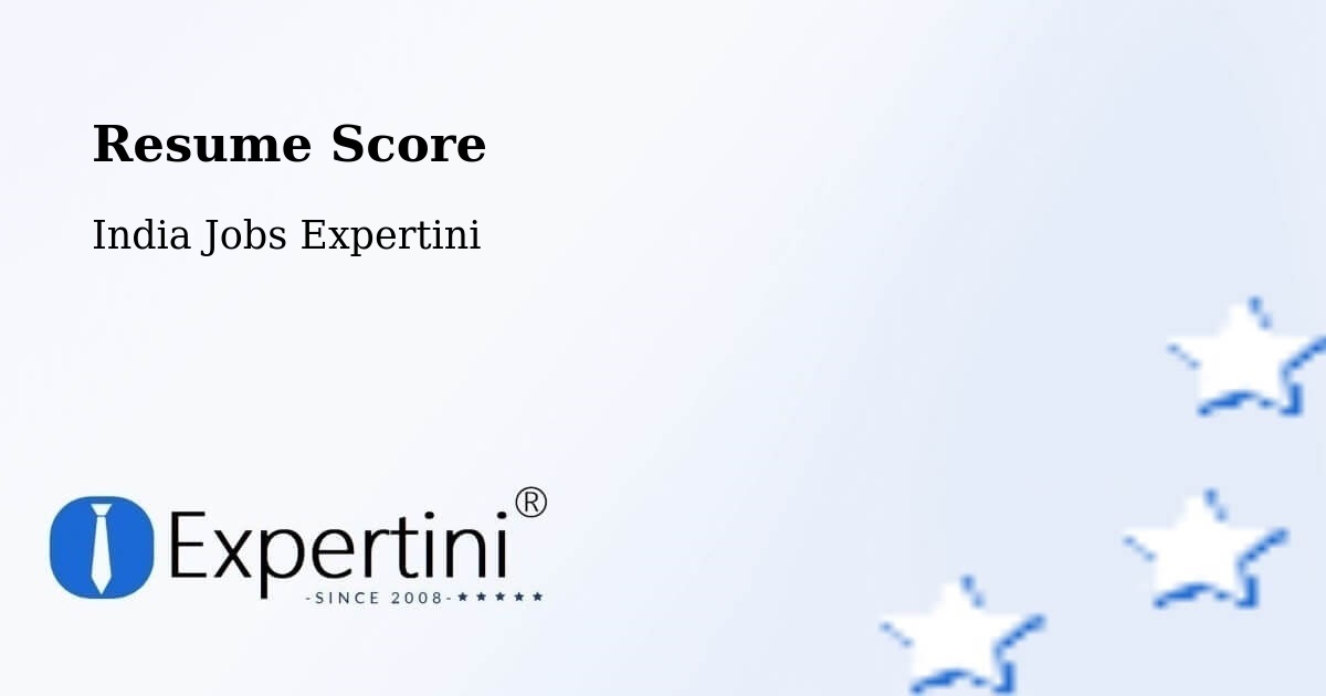 Resume Score Algorithm | India Jobs Expertini